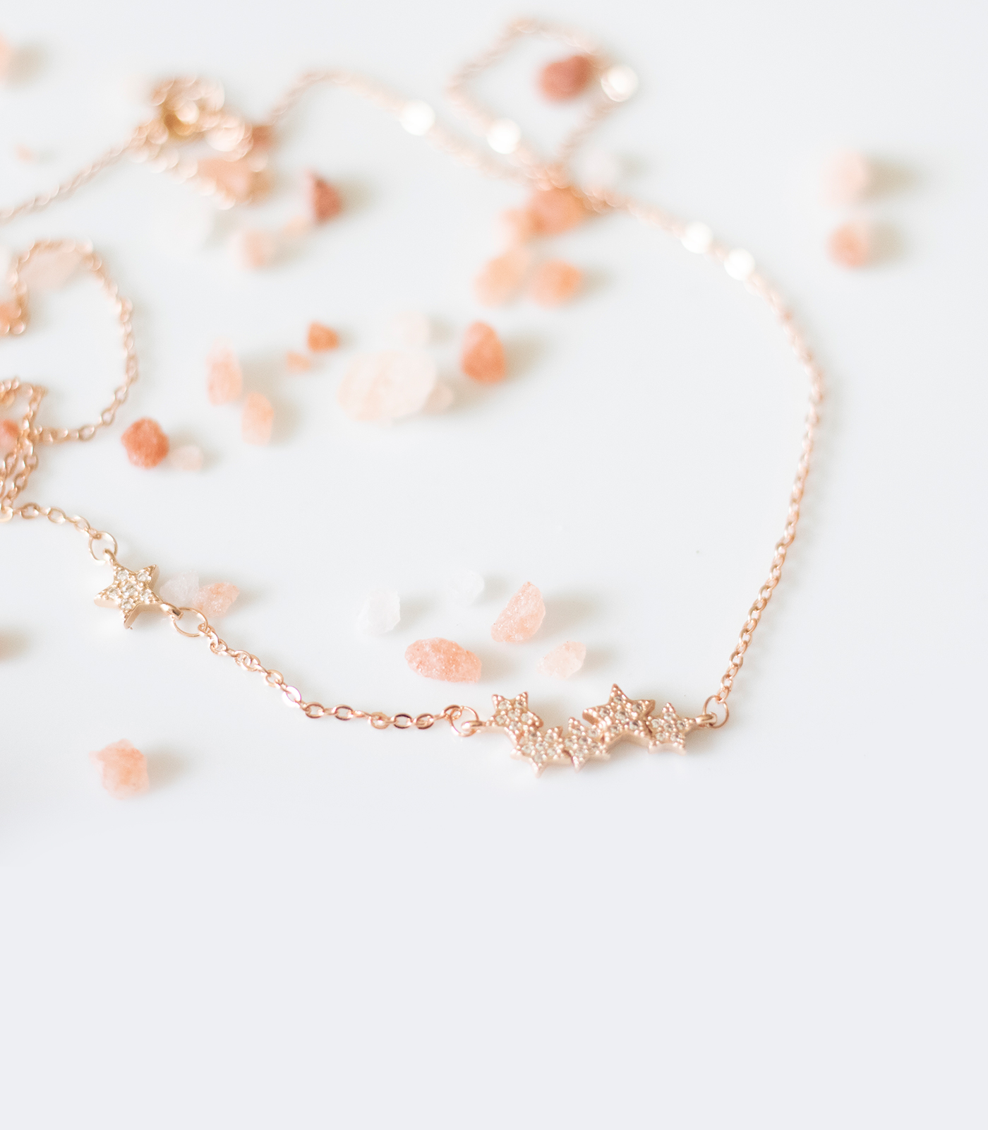 Collar estrellado oro rosa - Chulis